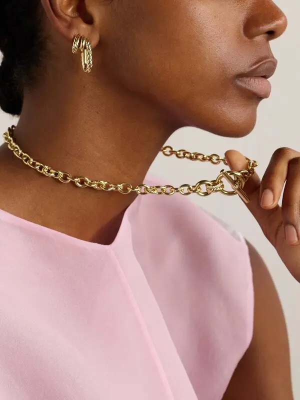 David Yurman Dy Madison 18-karat Hoop Earrings