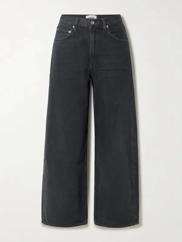 AGOLDE Low Curve Crop High-rise Wide-leg Jeans