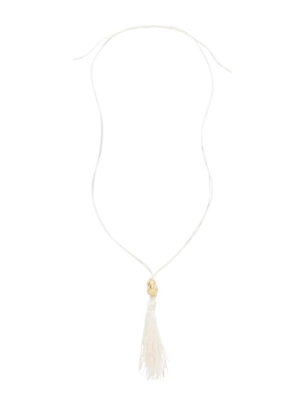 ALIGHIERI Melody Cord And Gold-plated Necklace - Neutrals