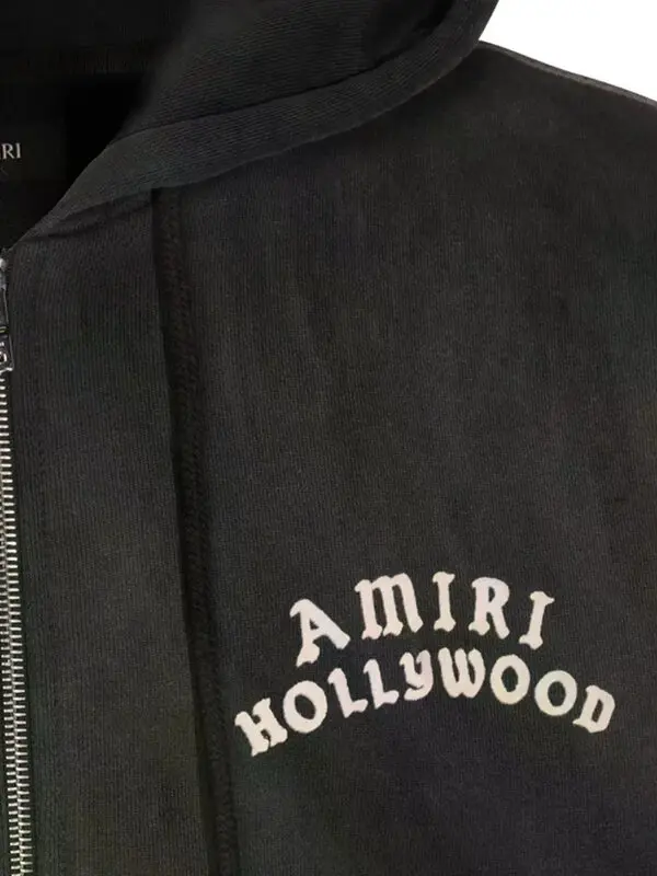 Amiri Hollywood-embellished Zip-up Hoodie