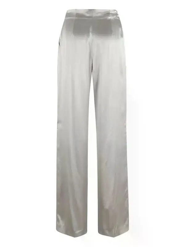 Alberta Ferretti Pleated Straight-leg Trousers