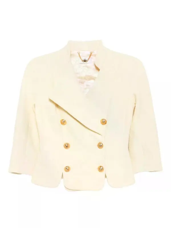Elisabetta Franchi Button-embellished Tweed Jacket