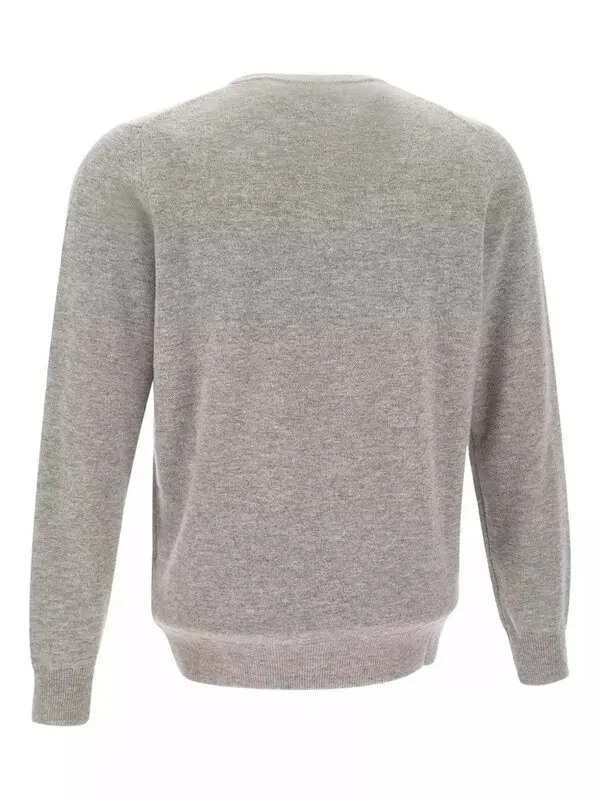 KANGRA Ribbed Crew-neck Sweater - Grey