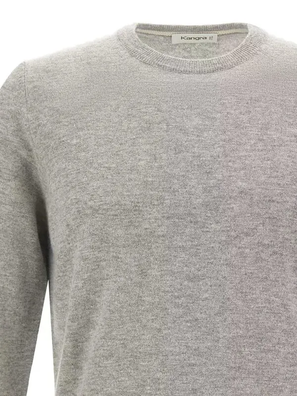 KANGRA Ribbed Crew-neck Sweater - Grey