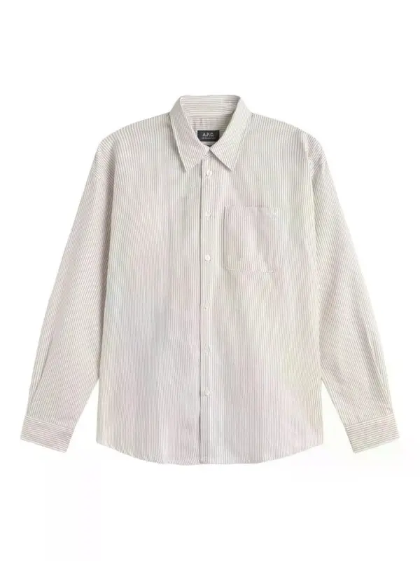 A.p.c. Greg Striped Long-sleeve Shirt