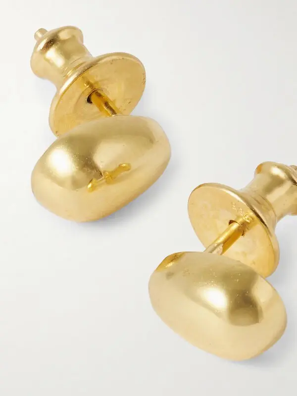 SOPHIE BUHAI Tiny Egg Vermeil Earrings - Gold