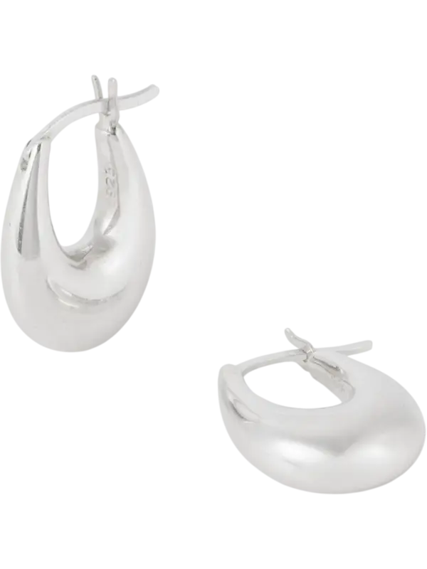 SOPHIE BUHAI Small Etruscan Hoop Earrings - Silver