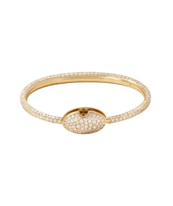 MARLA AARON Allstone Oval Musgrave 18-karat Diamond Bracelet - Gold