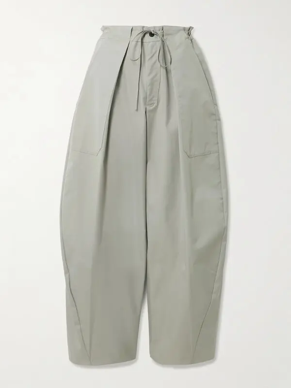 KALLMEYER Clemence Pleated Barrel-leg Pants