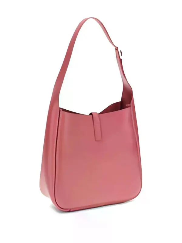 Saint Laurent Leather Shoulder Bag With Logo - Pink