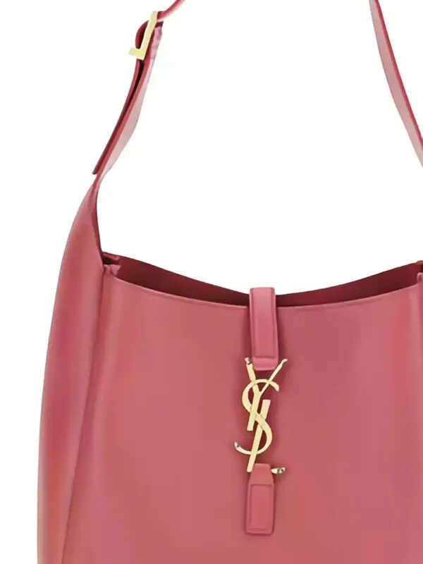Saint Laurent Leather Shoulder Bag With Logo - Pink