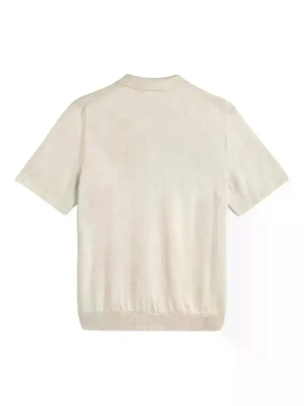 A.p.c. Octave Anchor-embroidered Polo Shirt - Neutrals