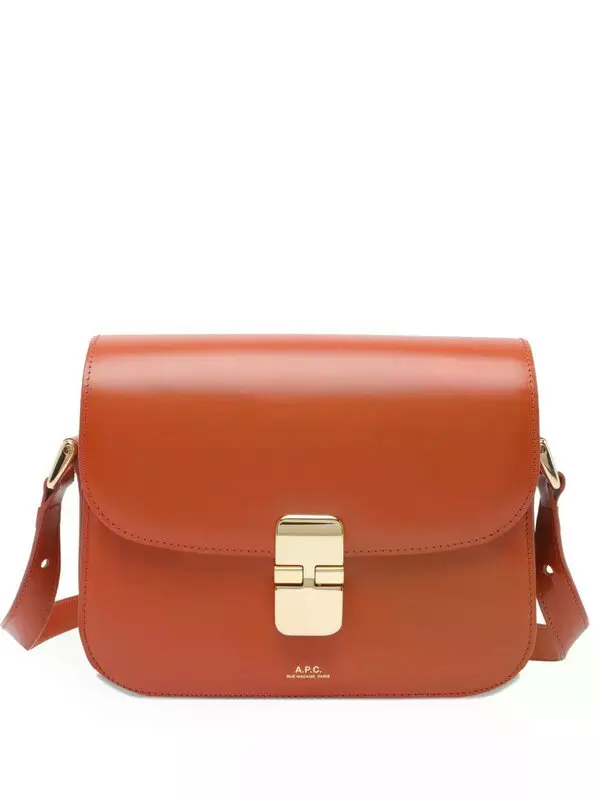 A.p.c. Small Grace Calf-leather Shoulder Bag - Red