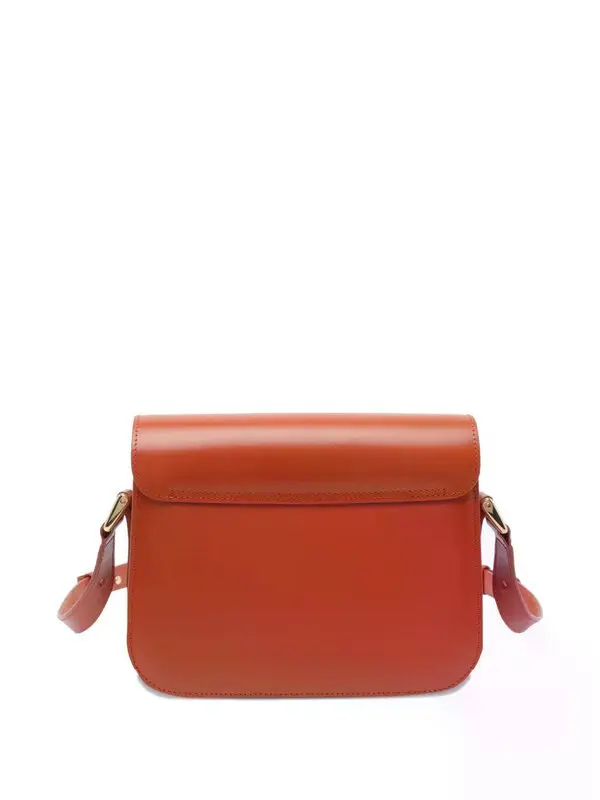 A.p.c. Small Grace Calf-leather Shoulder Bag - Red