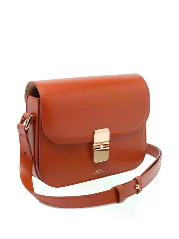 A.p.c. Small Grace Calf-leather Shoulder Bag - Red