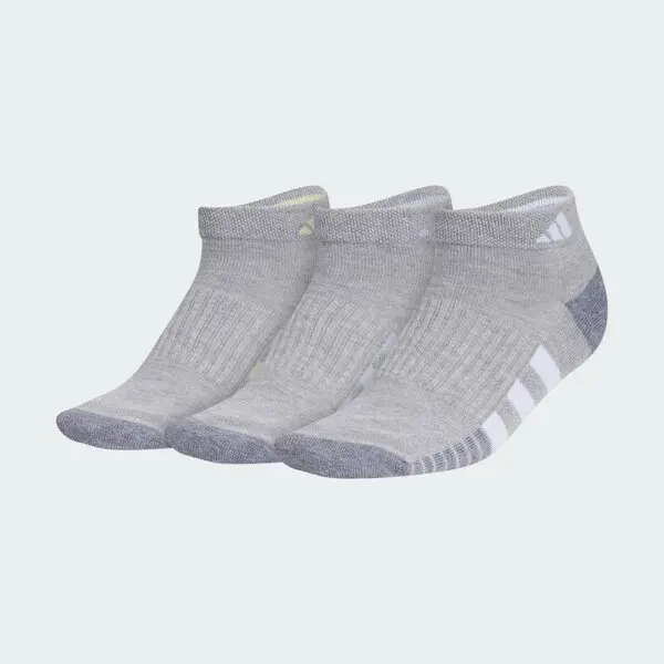 Adidas Cushioned Low-cut Socks Set Of 3 - Multicolor / Powder Yellow / Violet Tone