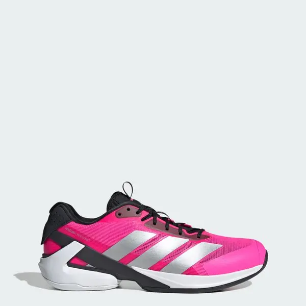 Adidas Adizero Ubersonic 5 Tennis Shoes - Lucid Pink / Silver Metallic / Core Black