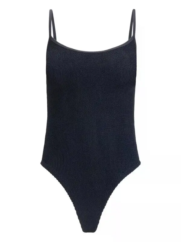 Hunza G Pamela Ribbed Swimsuit - Black
