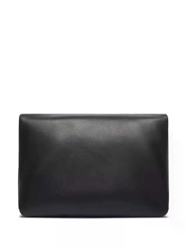 Sportmax Leather Shoulder Bag With Chain Detail