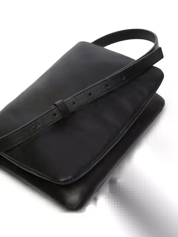Sportmax Leather Shoulder Bag With Chain Detail