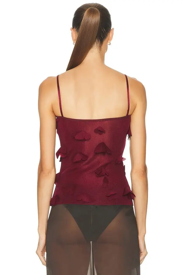 Coperni Butterflies Techno Top - Red