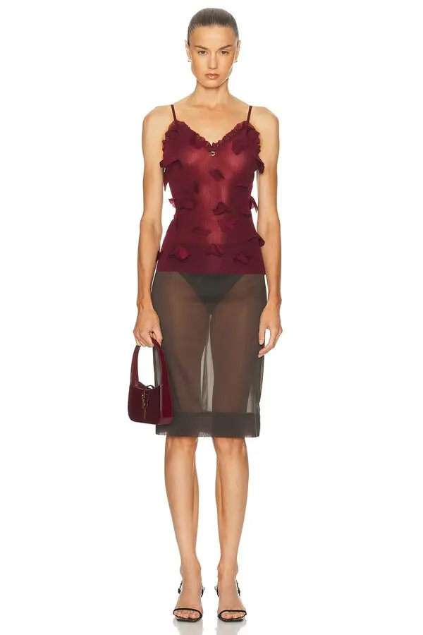 Coperni Butterflies Techno Top - Red