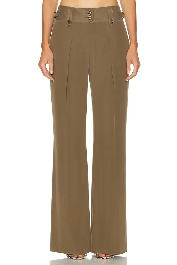 TOM FORD Pleated Wide Leg Pant