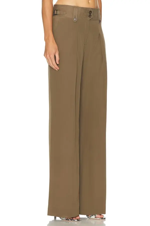TOM FORD Pleated Wide Leg Pant