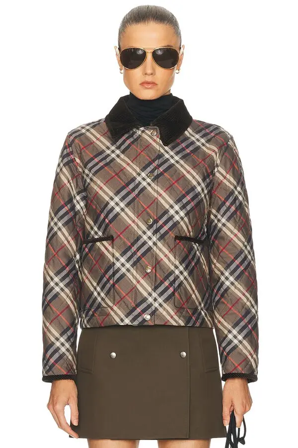 Burberry Cropped Quilted Jacket