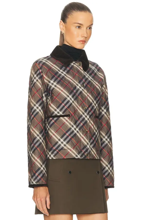 Burberry Cropped Quilted Jacket