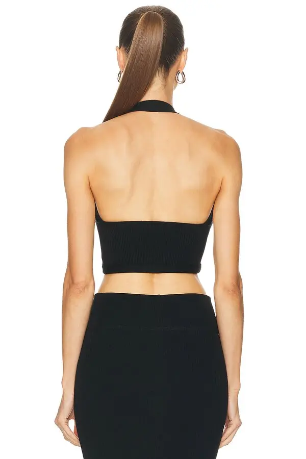 Wardrobe.NYC Knit Halter Top - Black