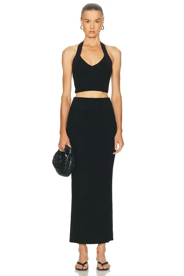 Wardrobe.NYC Knit Halter Top - Black