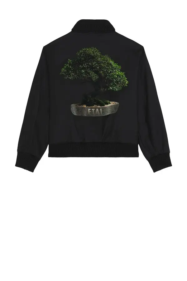 ETAI LA 3d Print Bonsai Tree Fold Over Collar Bomber