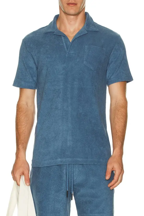 Oas Coronet Polo Terry Shirt - Blue
