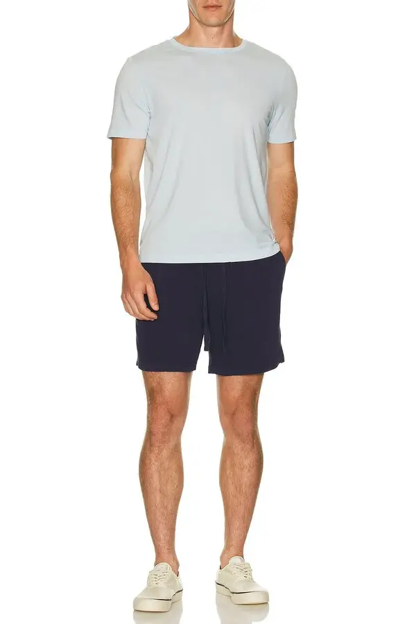 Onia Joey Crew Neck Tee In Baby Blue