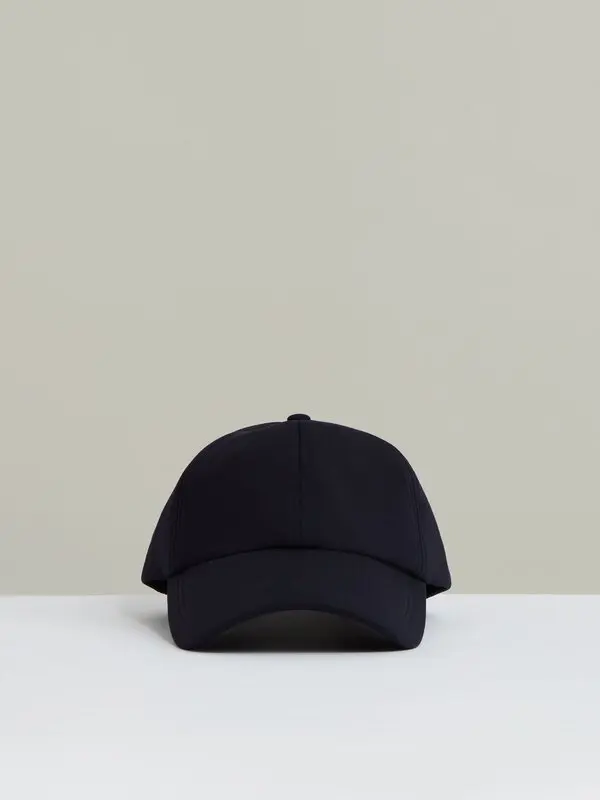 REISS Paco Jersey Baseball Cap - Navy