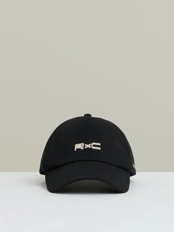 REISS Logo-embroidered Baseball Cap - Black