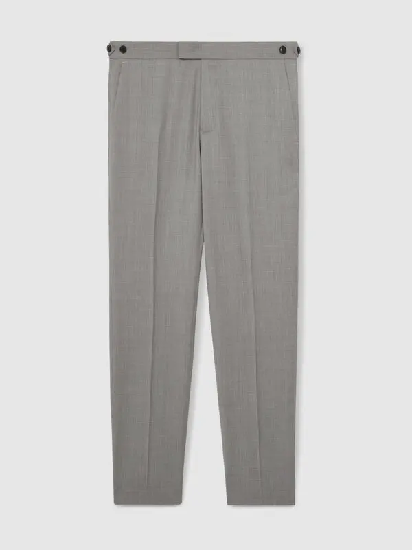 REISS Inspire Wool Tailored-fit Suit Trousers - Mid Grey