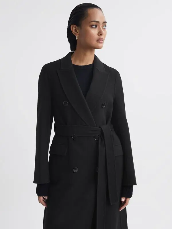 REISS Arla Wool-blend Belted Coat