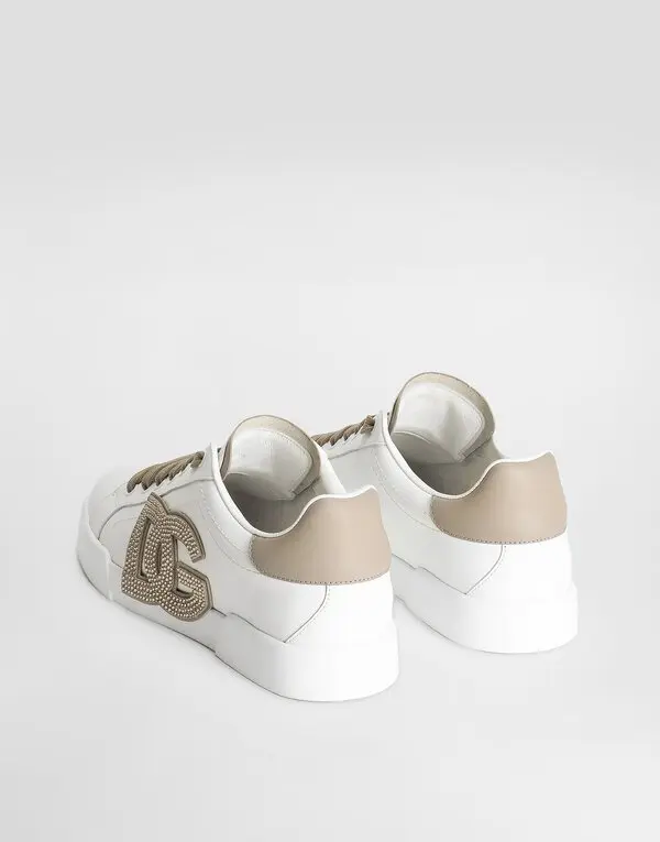 Dolce & Gabbana Calfskin Portofino Light Strobel Sneakers - Multicolor