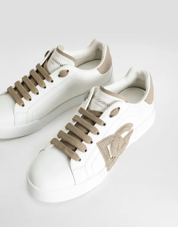 Dolce & Gabbana Calfskin Portofino Light Strobel Sneakers - Multicolor