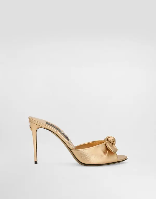 Dolce & Gabbana Mordoré Nappa Leather Sandals