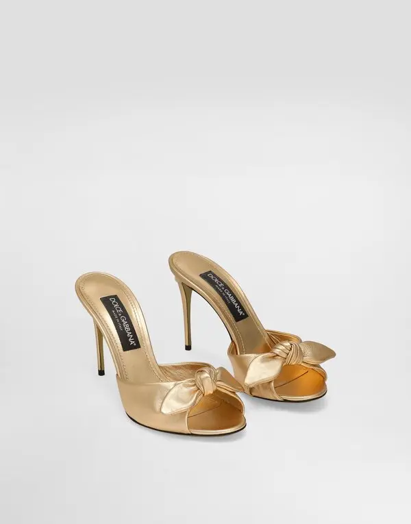 Dolce & Gabbana Mordoré Nappa Leather Sandals