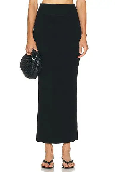 Wardrobe.NYC Knit Column Skirt - Black