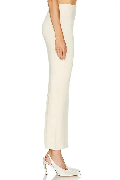 Wardrobe.NYC Knit Column Skirt - Cream