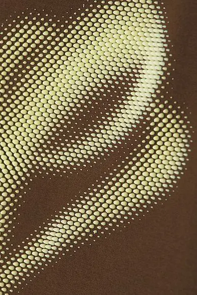 ETAI LA 3d Print Dot Brust E Tee - Brown