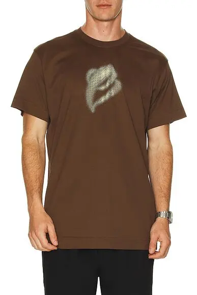 ETAI LA 3d Print Dot Brust E Tee - Brown
