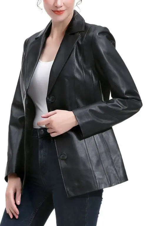KIMI + KAI Madeline Leather Blazer