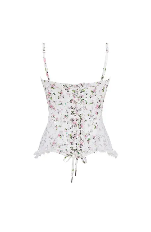 MILLA Strapless Corset With Floral Print