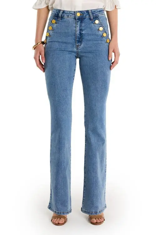 THE NOLI SHOP Allegra Bootcut Jean - Blue